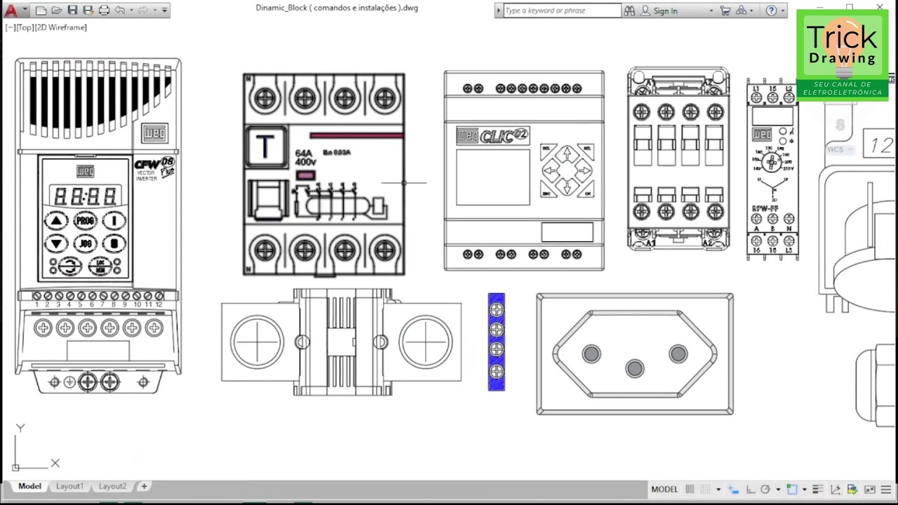 Blocos Para Autocad Eletrica - RETOEDU