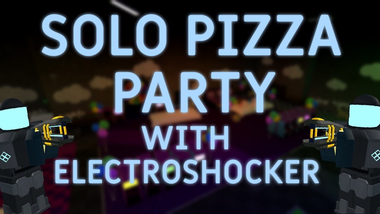 Solo Pizza Party WITH ELECTROSHOCKER | Tower Defense Simulator - YouTube