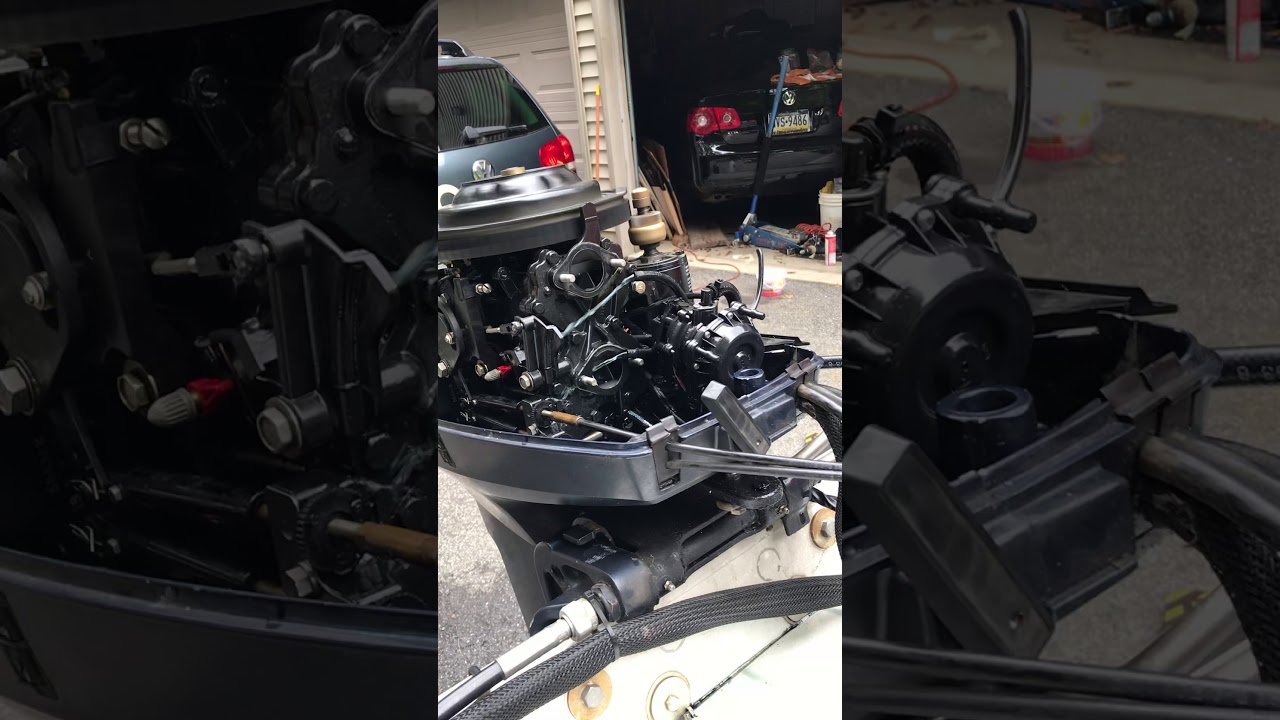 1991 Evinrude 40 hp vro 2 stroke - YouTube