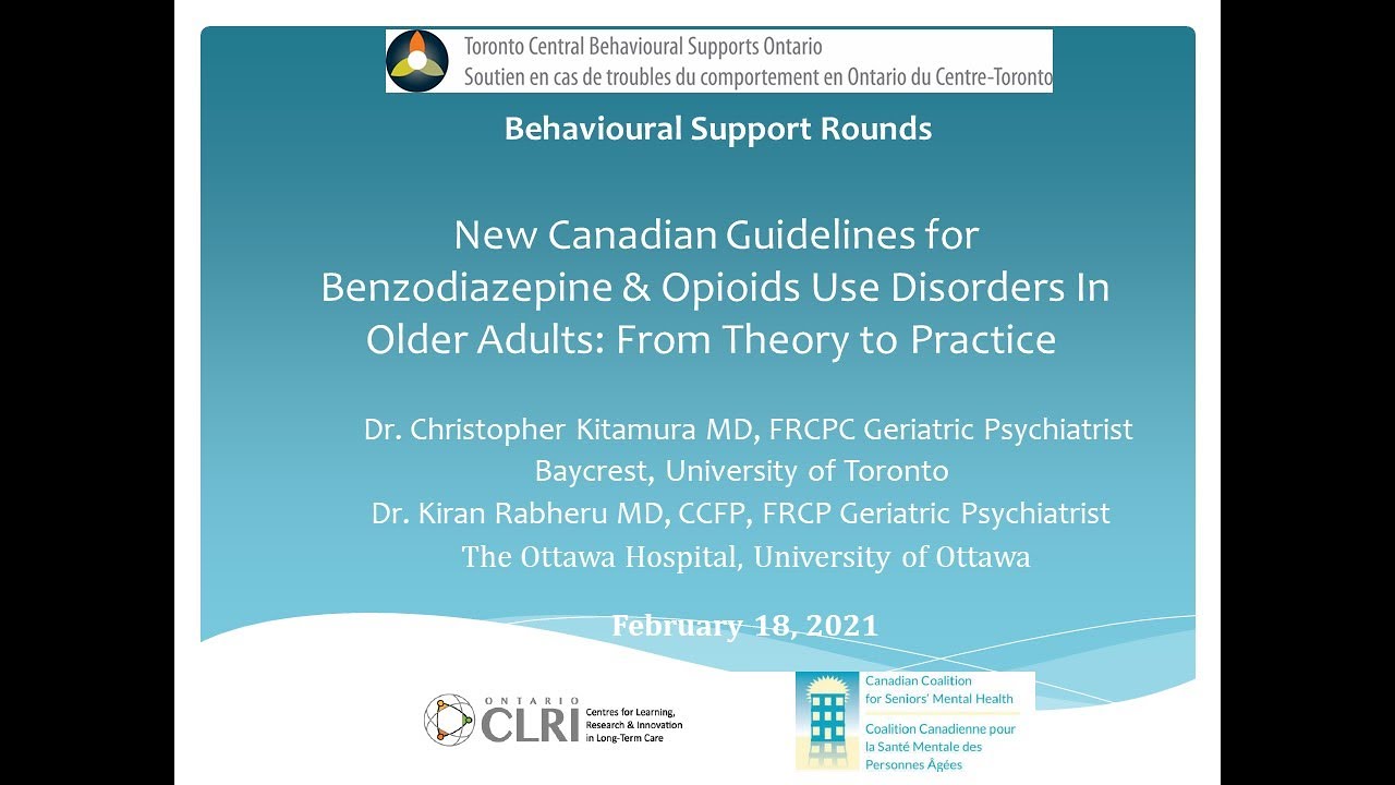 New Canadian Guidelines For Benzodiazepine Opioid Use Disorders In new-canadian-guidelines-for-benzodiazepine-opioid-use-disorders-in