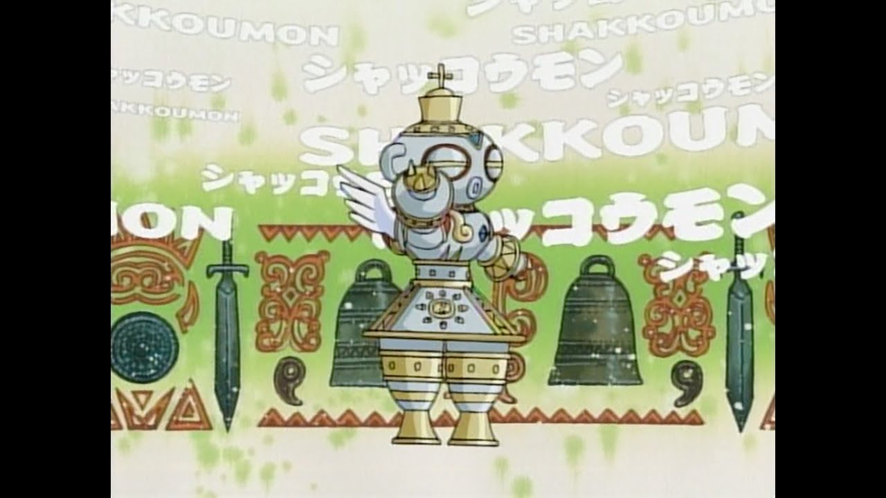 Ankylomon & Angemon DNA Digivolves to Shakkoumon - Digimon Adventure 02 ...