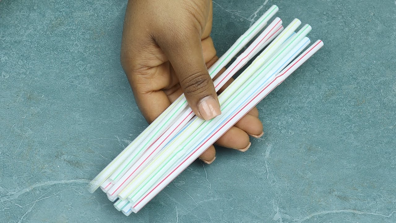 Never throw away the used straws again - YouTube