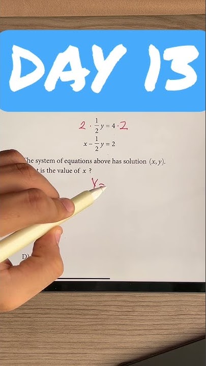 DAILY SAT MATH PROBLEM (Day 13 of 100) - YouTube