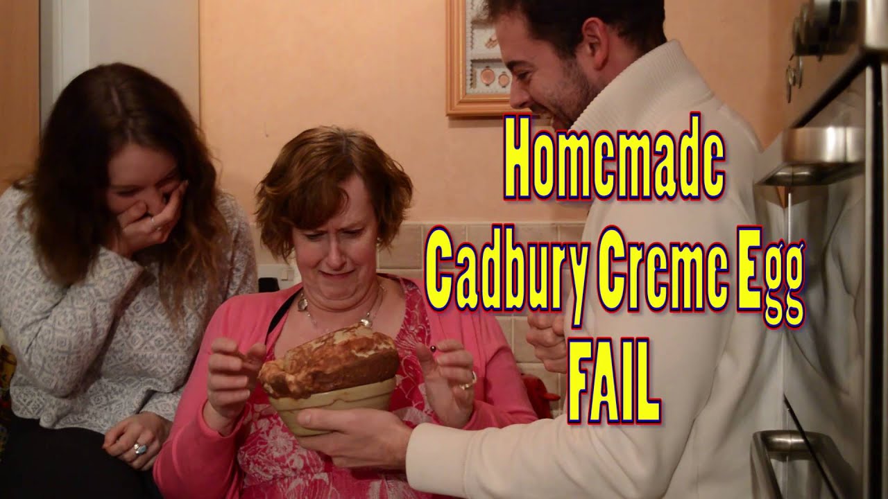 Homemade Cadbury Creme Egg [FAIL] - YouTube
