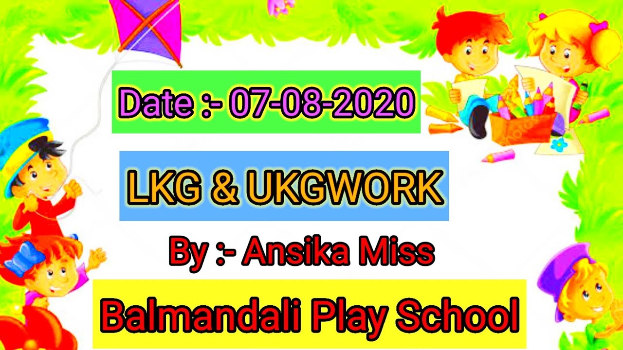 Lkg work|Ukg work|Work for kids|Lkg Rhymes|Ukg Rhymes|Lower ...