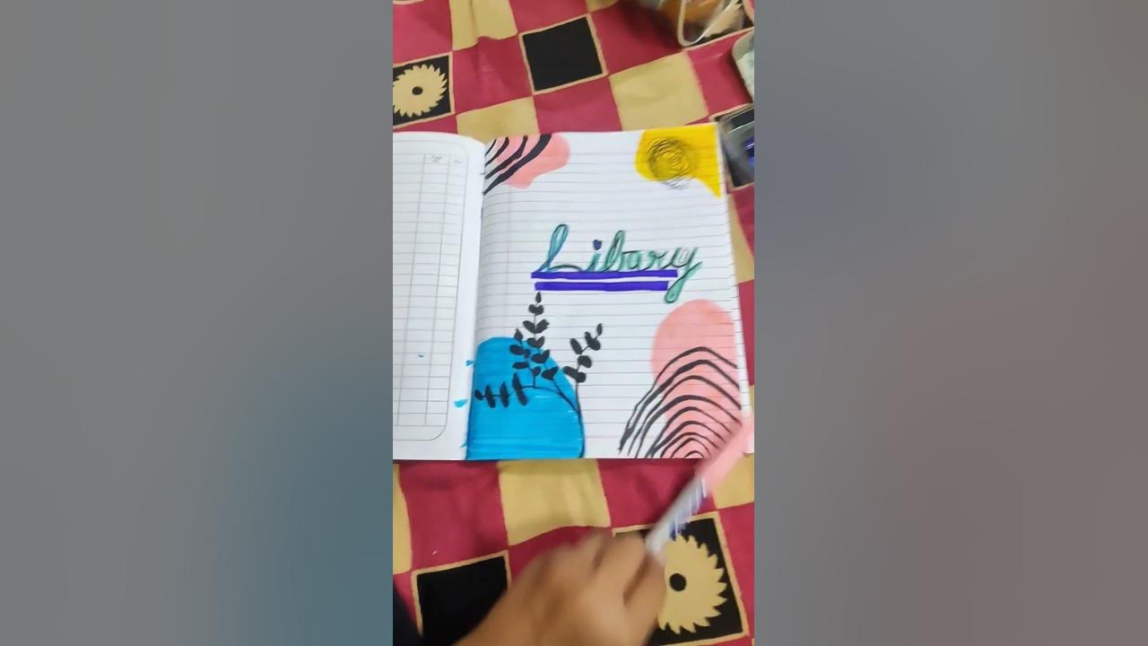 How To Decorate Front Page Of Notebook. - Youtube