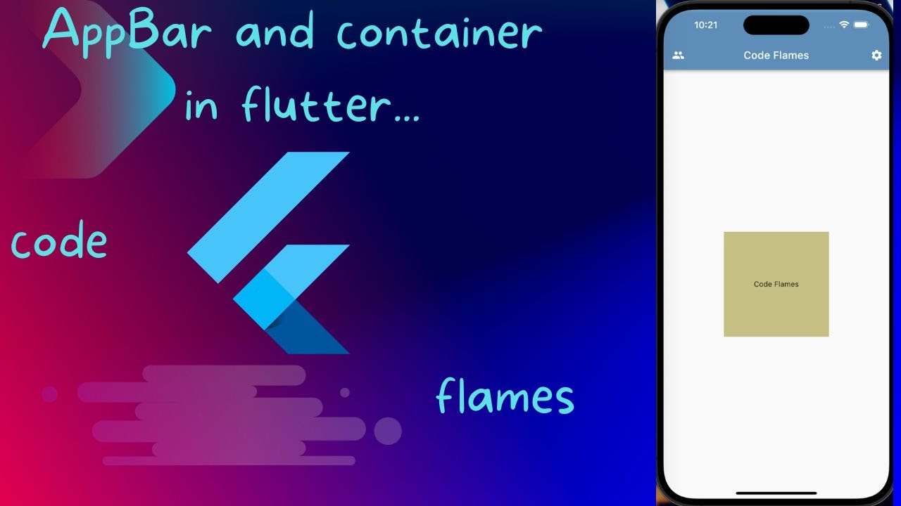 3 Appbar And Container Widgets In Flutter Learn Widgets Youtube