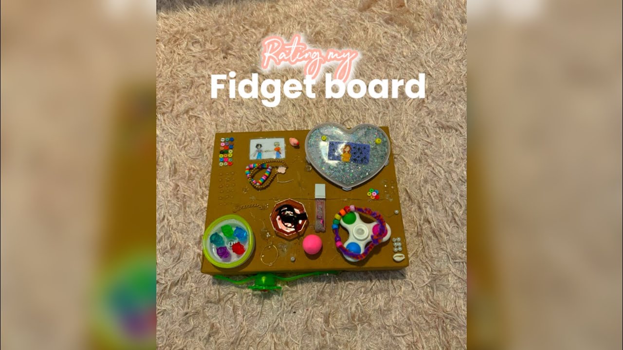 Rating my fidget board!! #asmr - YouTube