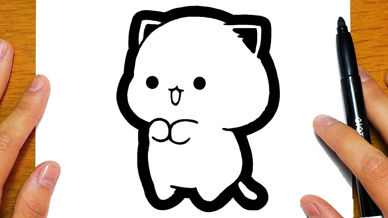 BAGAIMANA MENGGAMBAR KUCING | Lukisan yang senang - YouTube