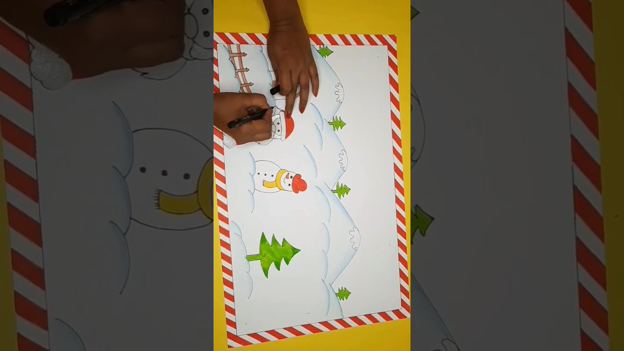 Merry Christmas Drawing/How to Draw Merry Christmas/Draw Merry ...