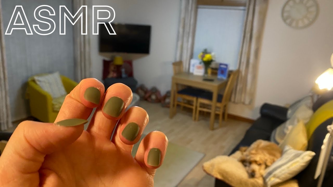 ASMR • Fake Nail Tapping & Scratching around My Living Room (no talking) - YouTube