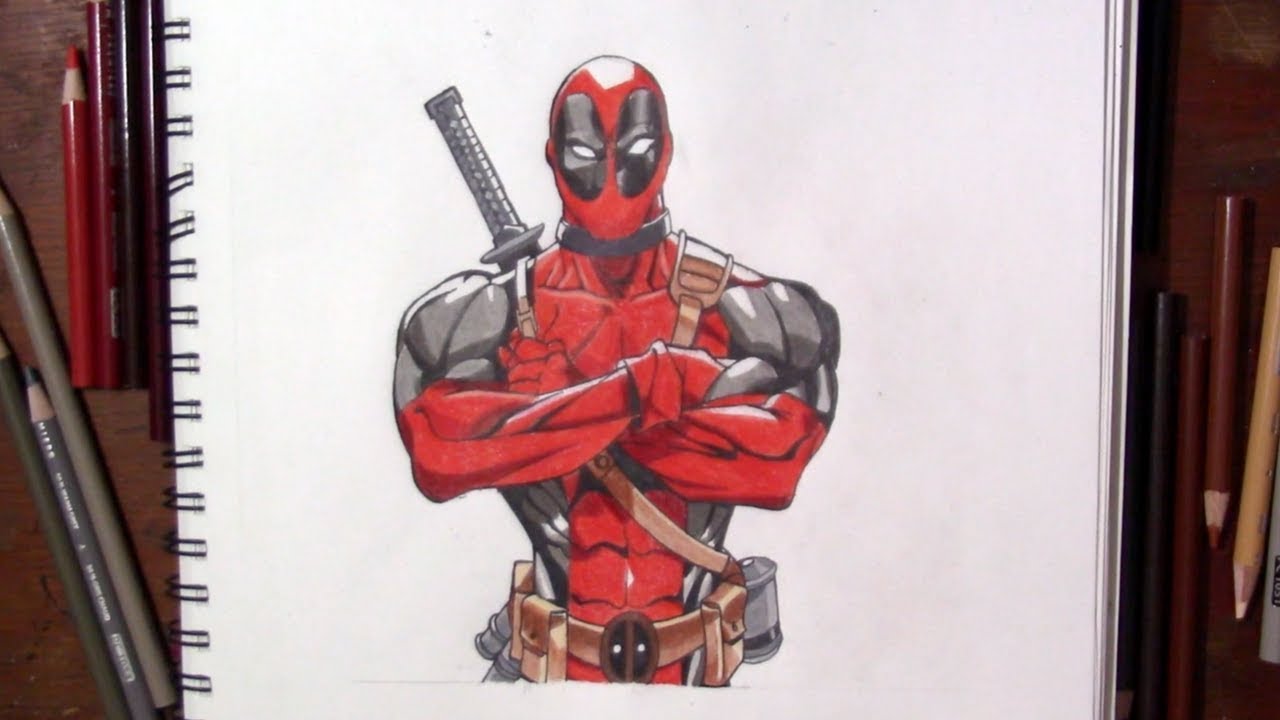 How To Draw Deadpool - YouTube