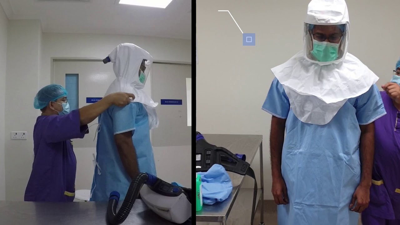 Donning PPE + PAPR Final - YouTube