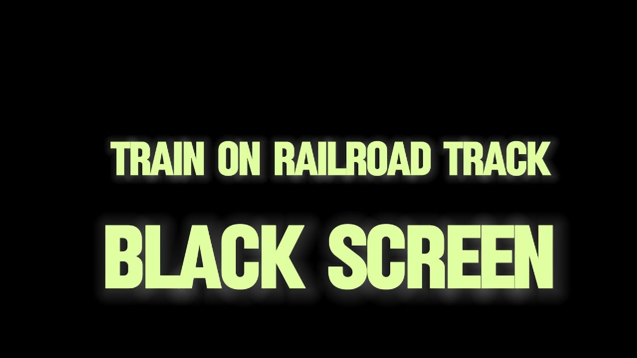 TRAIN ON RAILROAD TRACK SOUND (8 hours) - YouTube