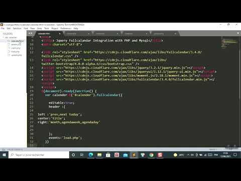 Tutorial Calendar with PHP and MySQL - YouTube