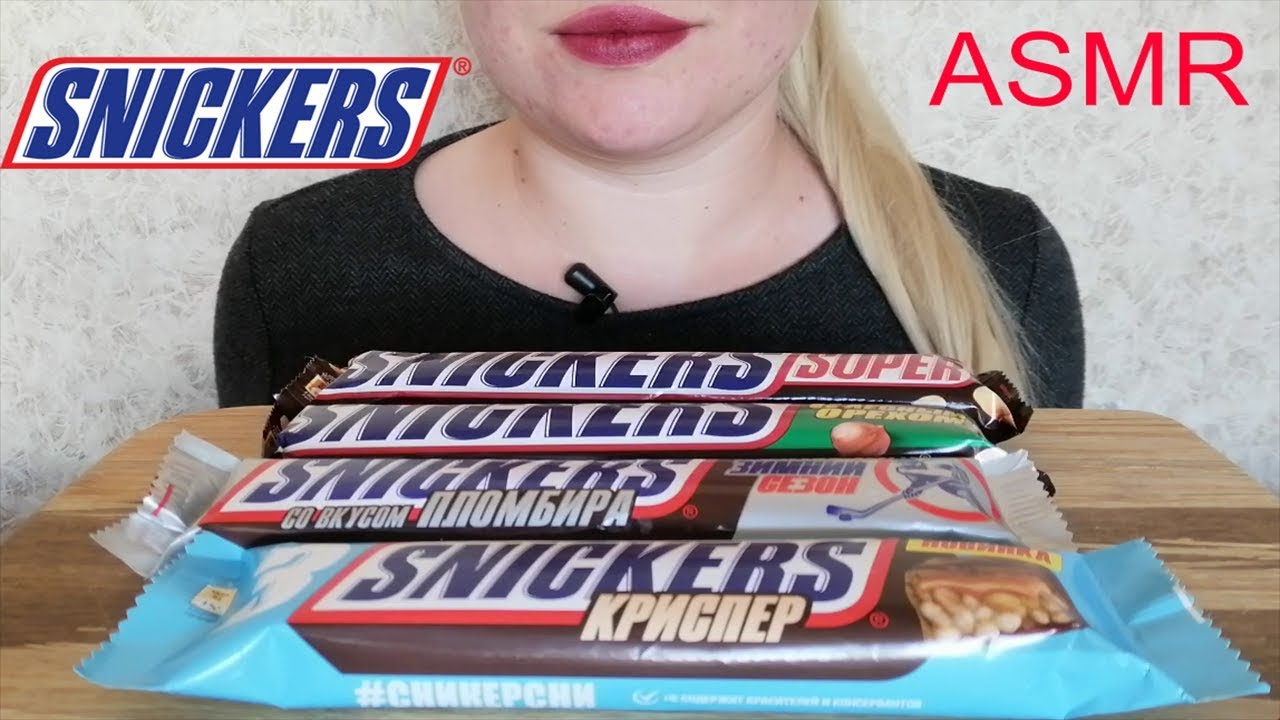 ASMR SNICKERS CHOCOLATE (Eating Sounds) Mukbang *NO TALKING*/LUBS-ASMR ...