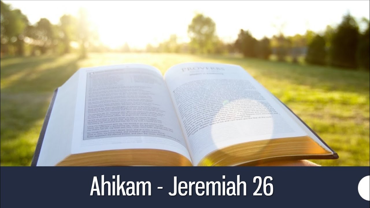 Ahikam - Jeremiah 26 - YouTube