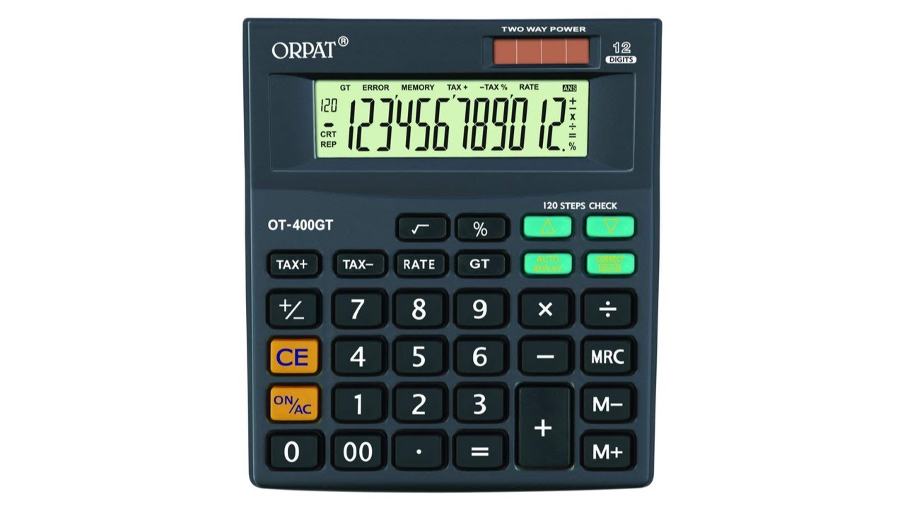 Unboxing and Review Orpat OT 400GT Check and Correct Basic Calculator ...
