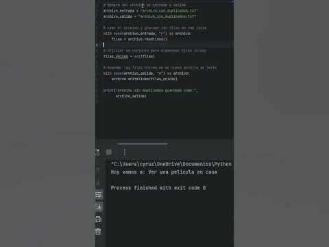 Elimina Filas Duplicadas en Archivos de Texto con Python | Aprende a ...