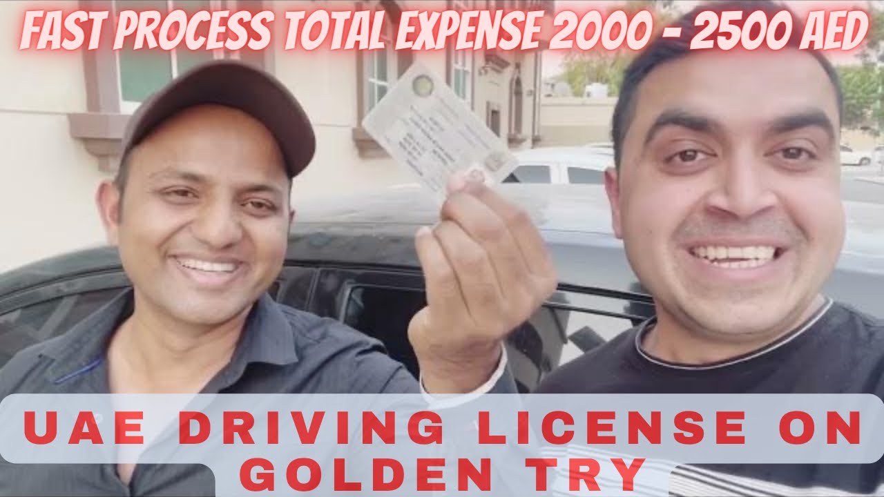 UAE driving licence on Golden try!!!!! Must watch - YouTube