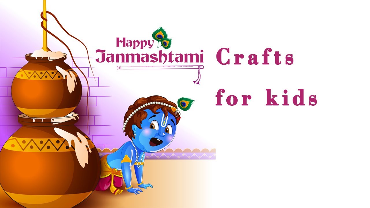 Janmashtami Craft for kids|Easy Janmashtami craft for kindergarten ...
