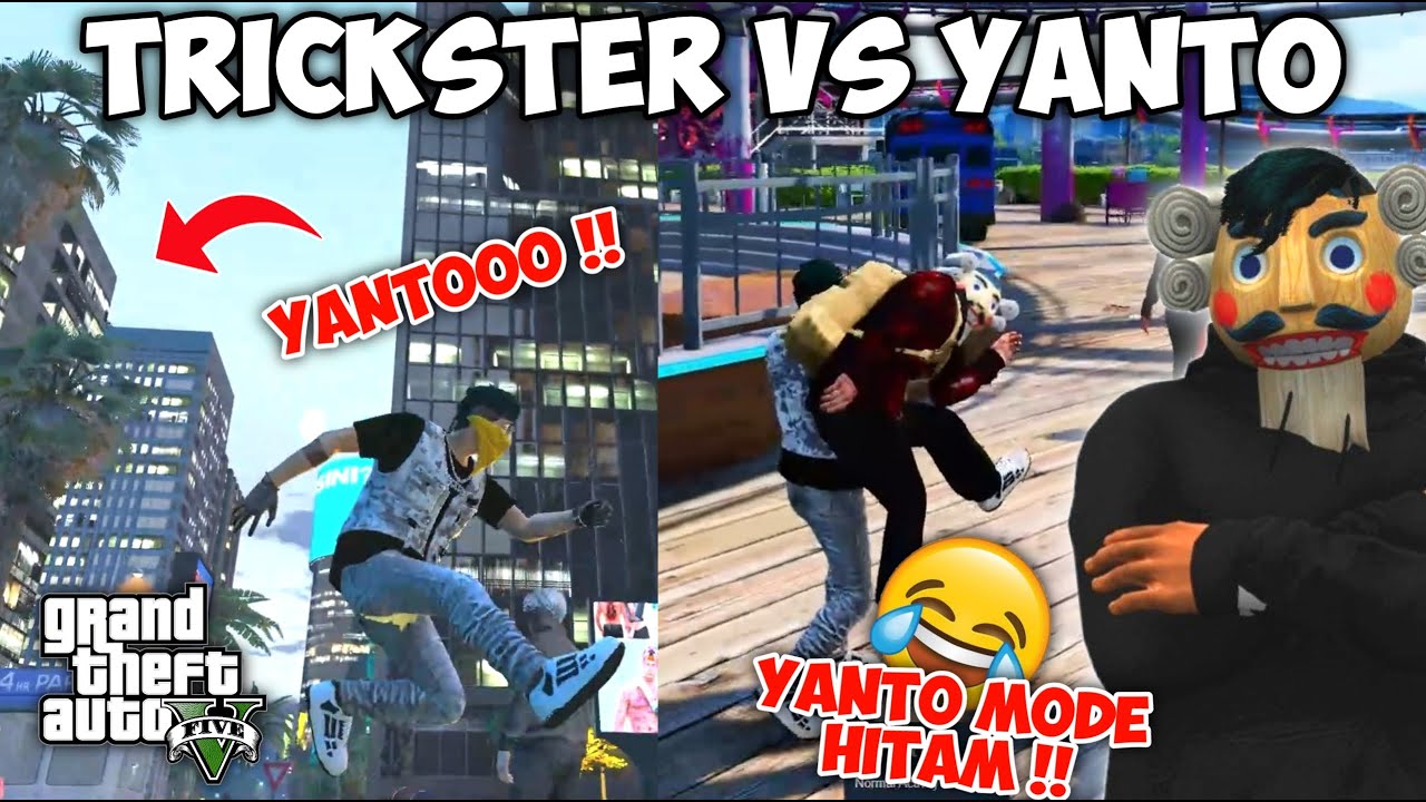 TRICKSTER VS YANTO MODE HITAM !! DI TEROR DENGAN SENJATA ALIEN YANTO ...