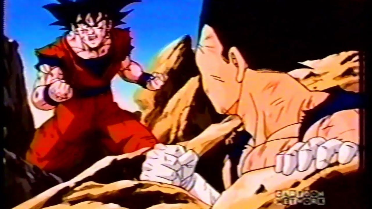 Goku's Speech to Vegeta Before Fusing - Cartoon Network broadcast ...