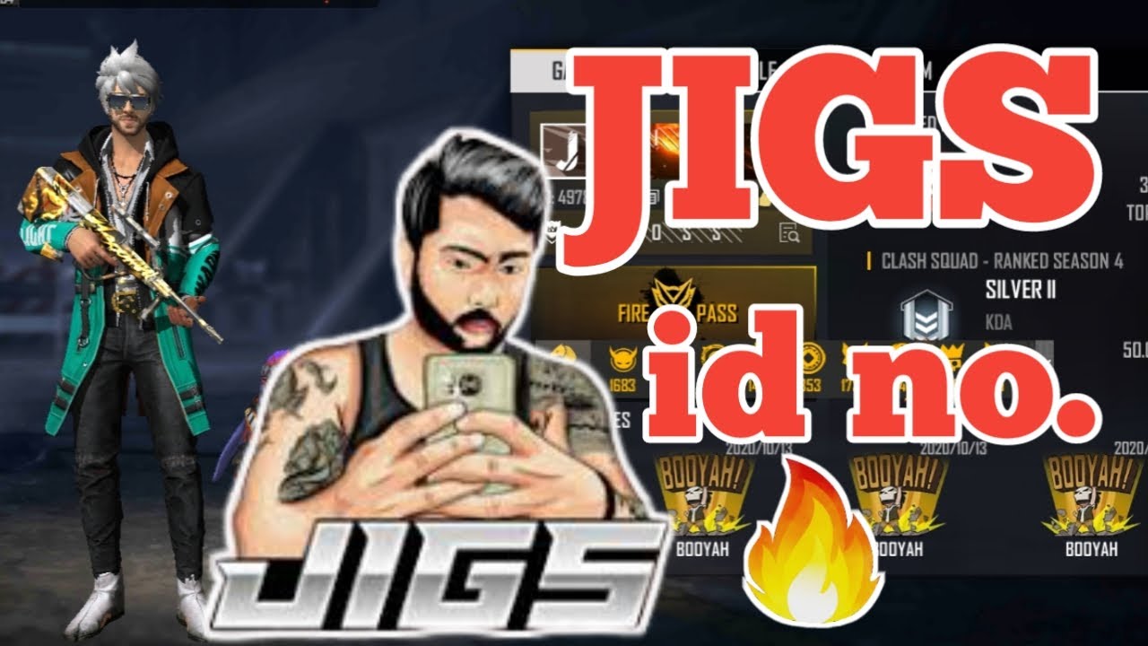 JIGS boss id number | jigs uid | Jigs official id free fire | - YouTube