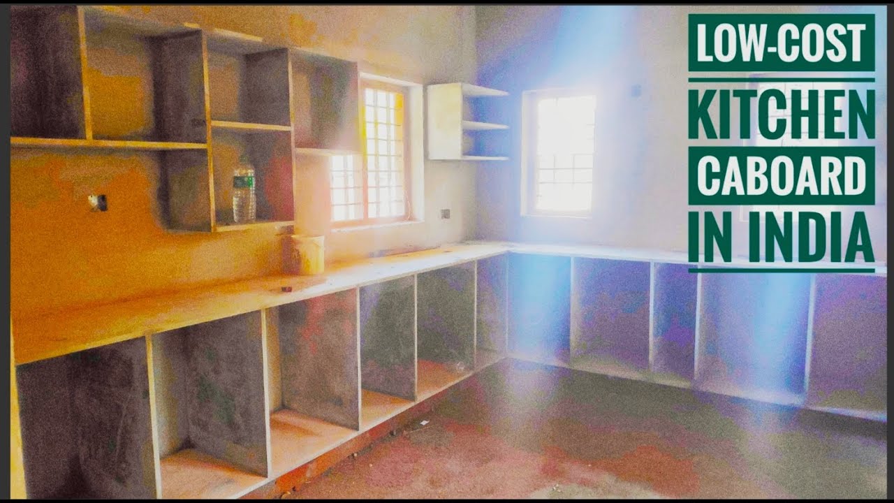 Kitchen Caboard making Process in India | Budget Kitchen Caboard making ...