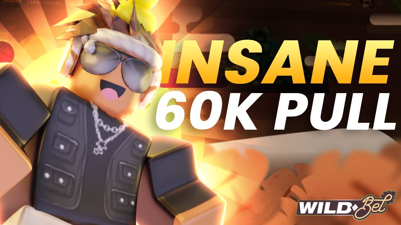 I FINALLY HIT A 60K ROBUX PULL RBLXWILD (WILDBET) - YouTube