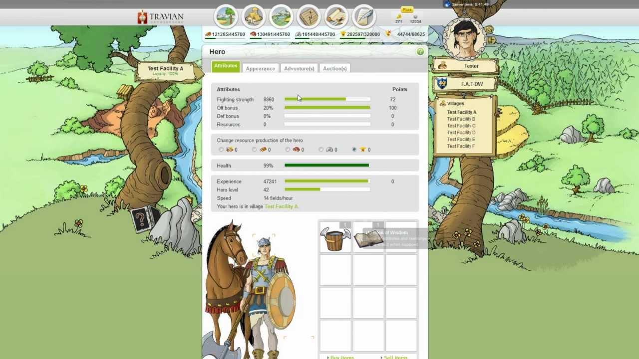 Travian 4 - Hero system - YouTube