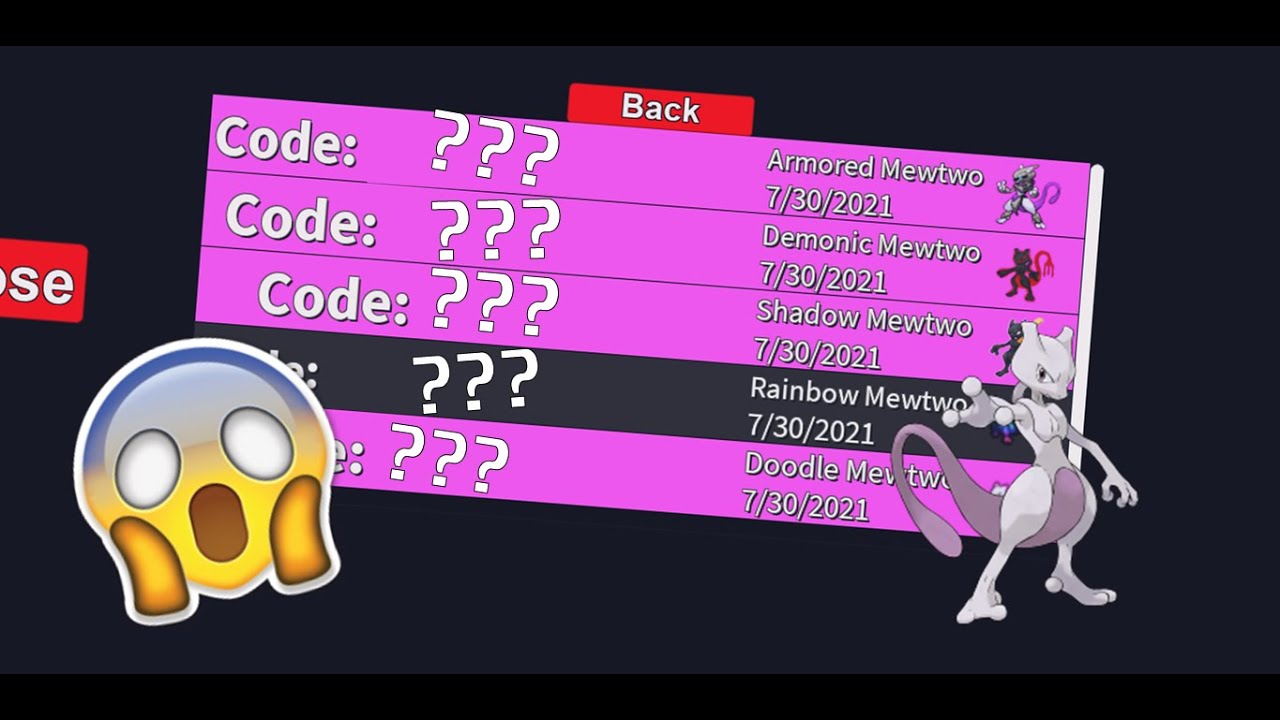 THIS NEW PROJECT POKEMON GIVE 5 CODES RESKIN MEWTWO LV. 95 FREE! - YouTube