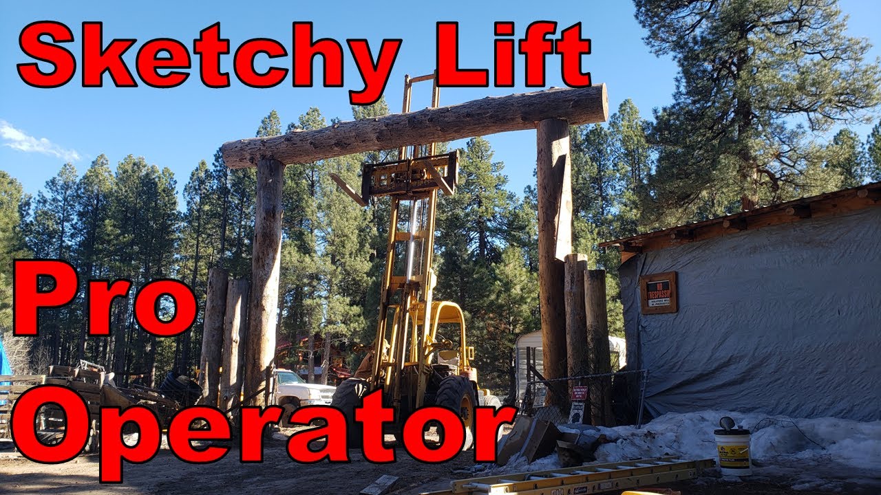 Sketchy Offroad Forklift In Action.. Send it.... - YouTube