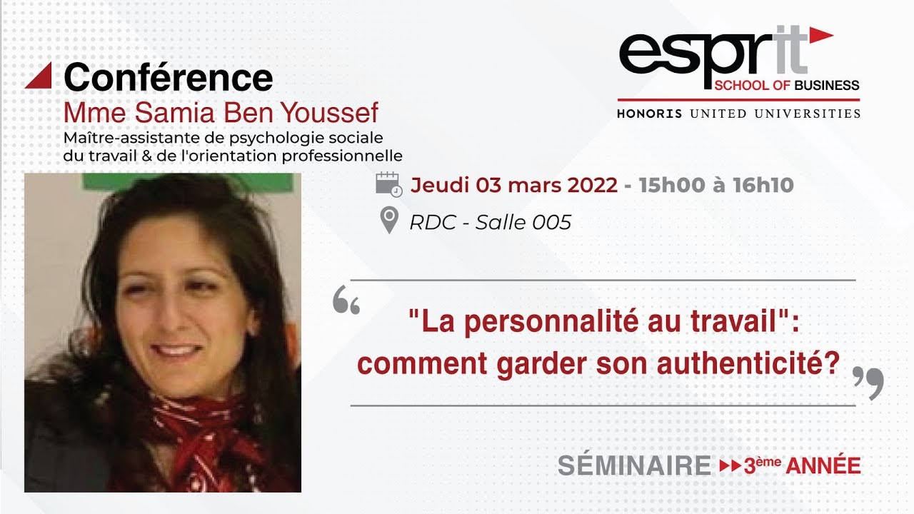Séminaire ESB - L3 | Mme Samia Ben Youssef - YouTube