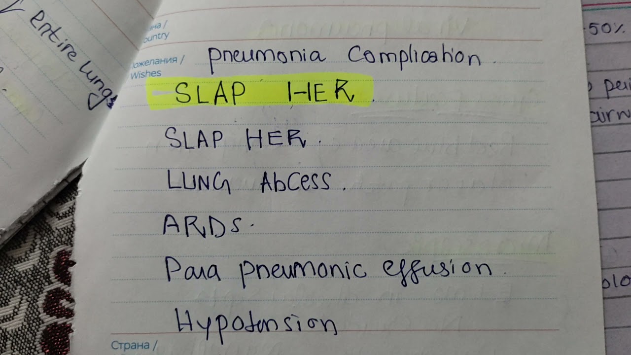 pneumonia complications mnemonic - YouTube