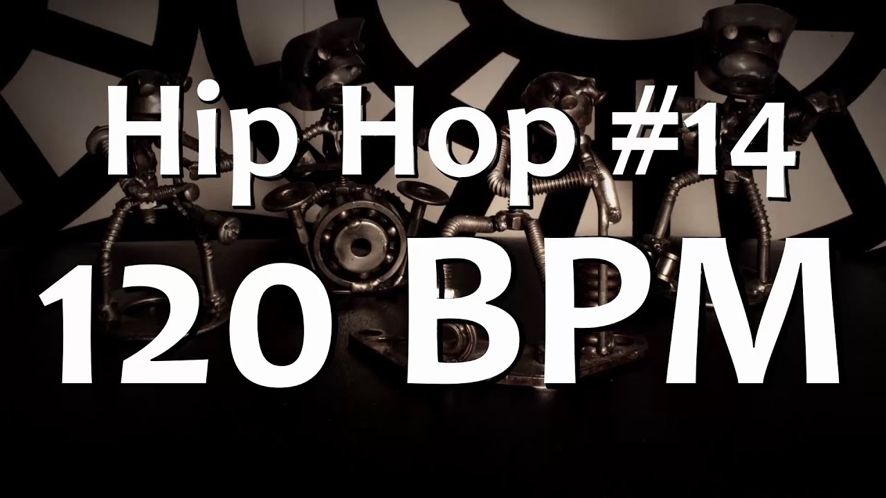 120 BPM - Hip Hop #14 - 4/4 Drum Beat - Drum Track - YouTube