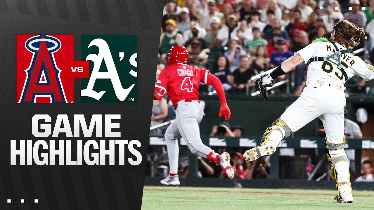 Angels vs. A's Game Highlights (8/15/25) | MLB Highlights - YouTube