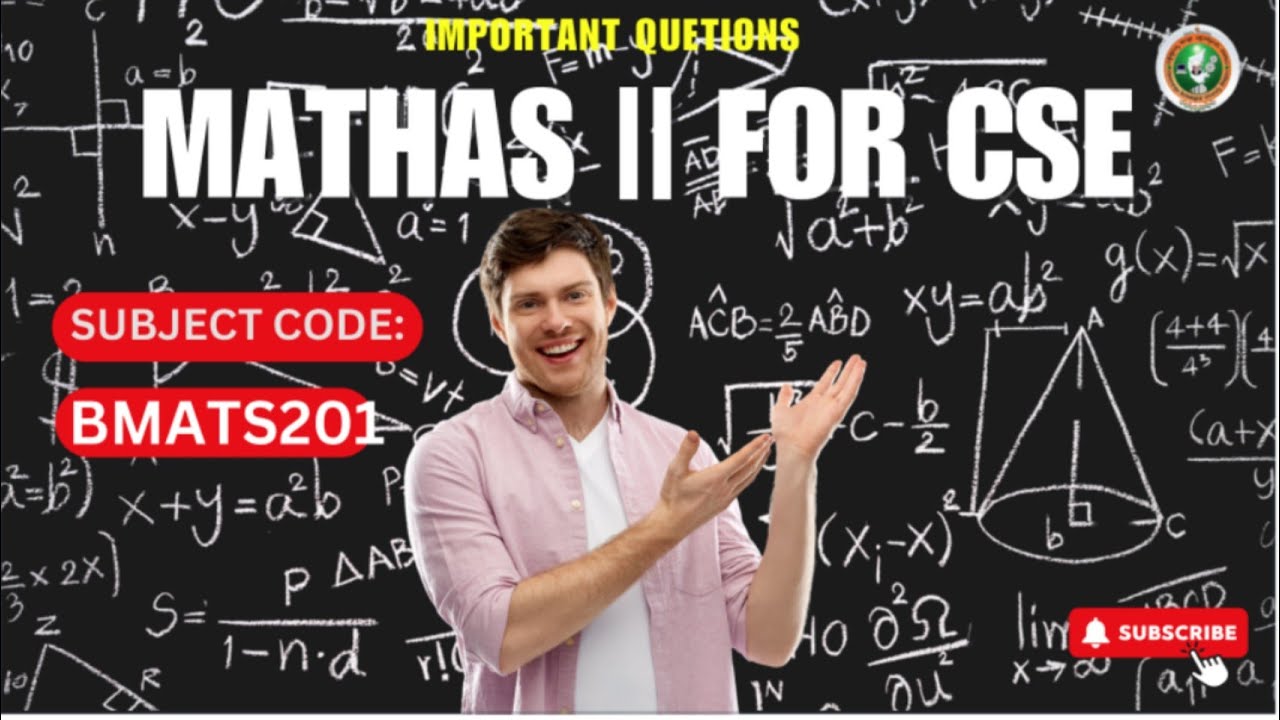 Vtu Engineering BMATS201 M2 For CSE.||Most Important Question And ...