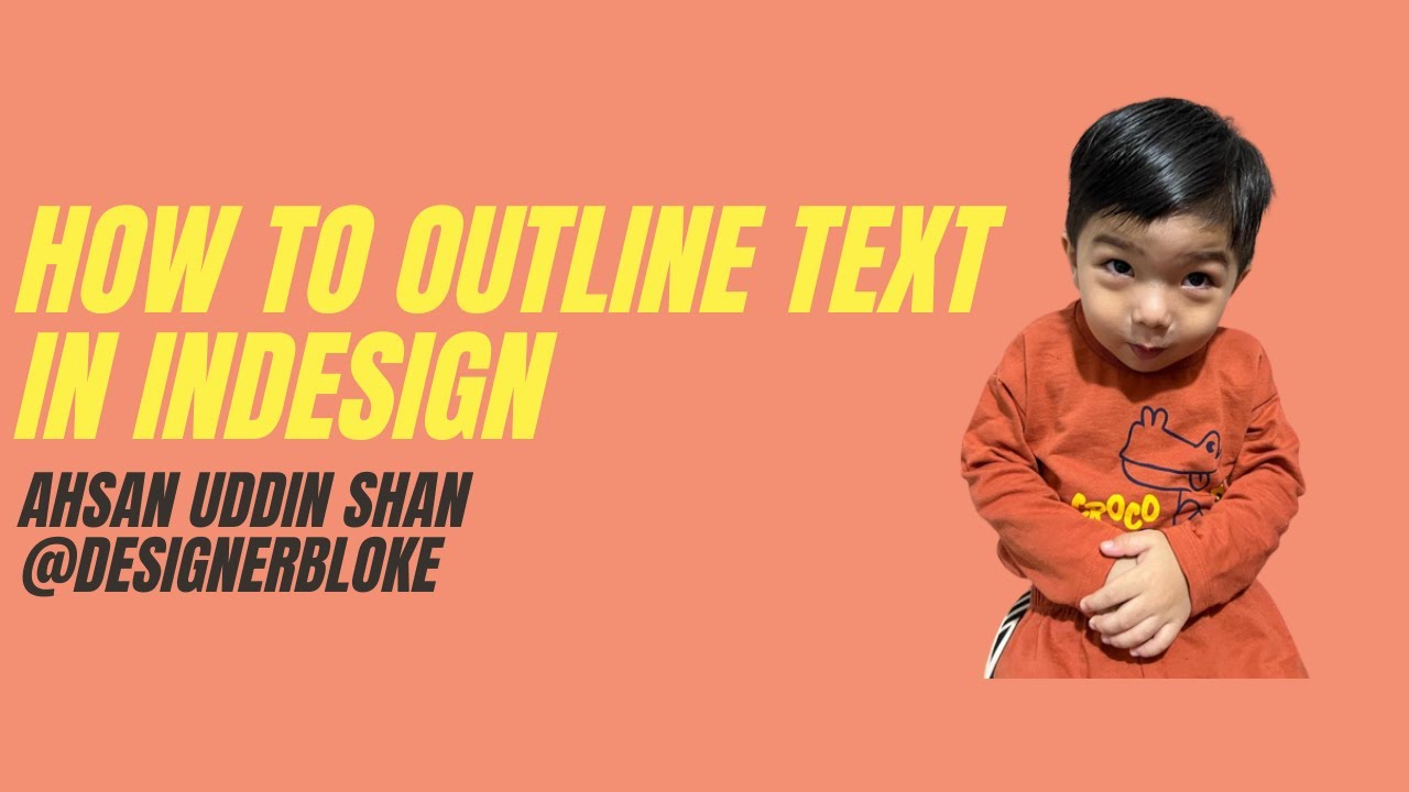 How To Outline Text In InDesign YouTube How To Outline Text In InDesign YouTube