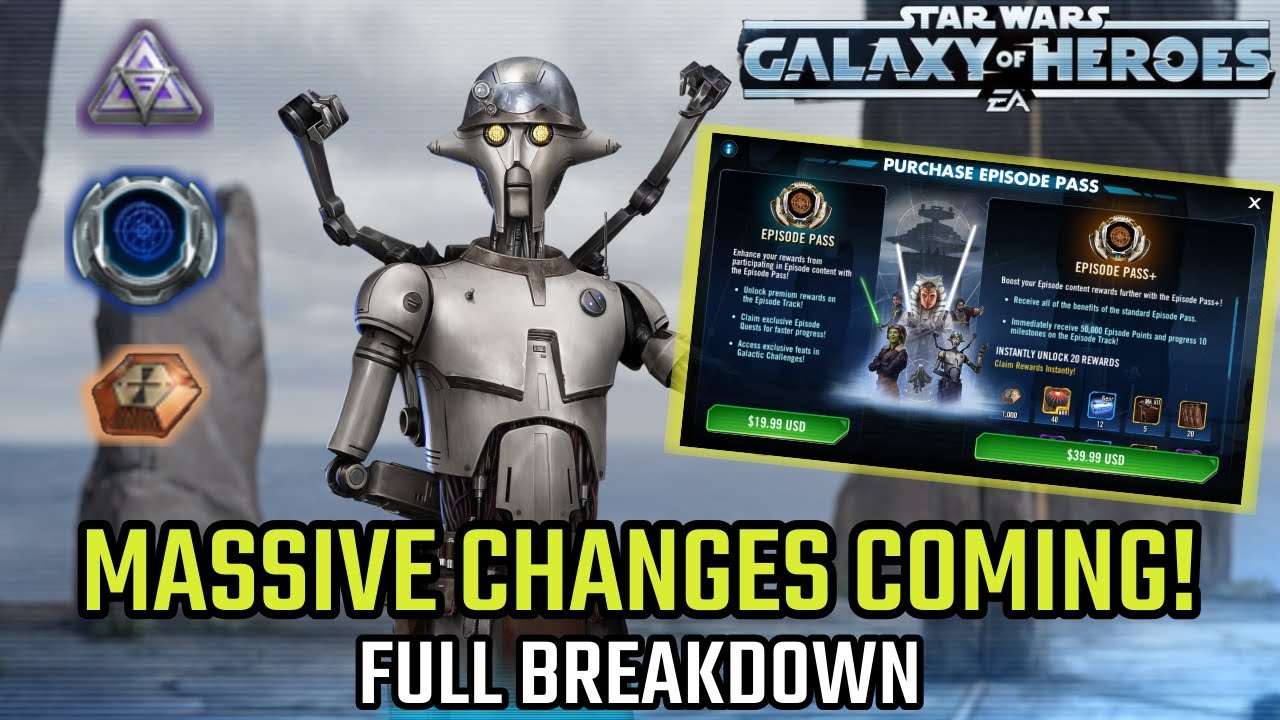 Massive Update for SWGOH! Battle Pass?? Full Breadown! | SWGOH - YouTube