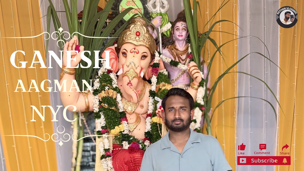 My village Ganesh Aagman #NYC #village - YouTube