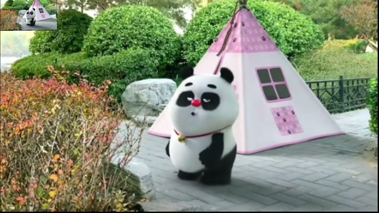 [funny Panda] pee in the garden in front many people _ short animation ...