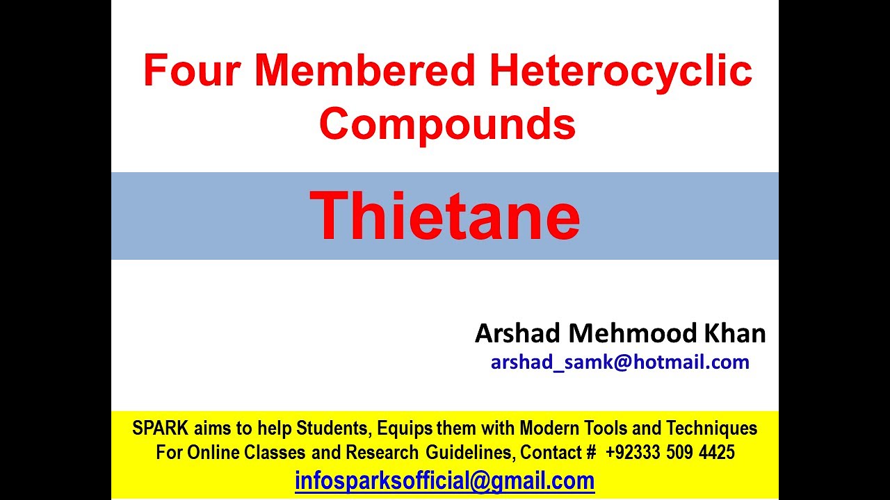 thietane || Structure and properties of thietane - YouTube