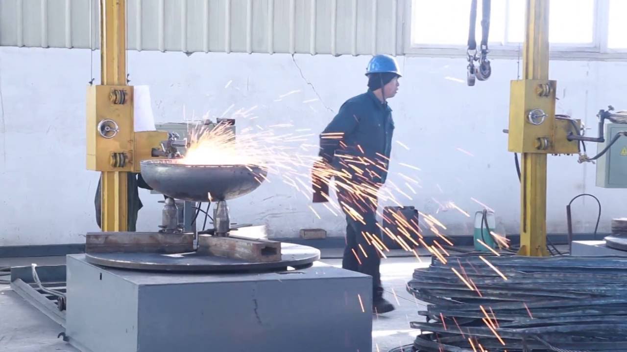 Dished head, spherical shell plate manufacturer from China - YouTube