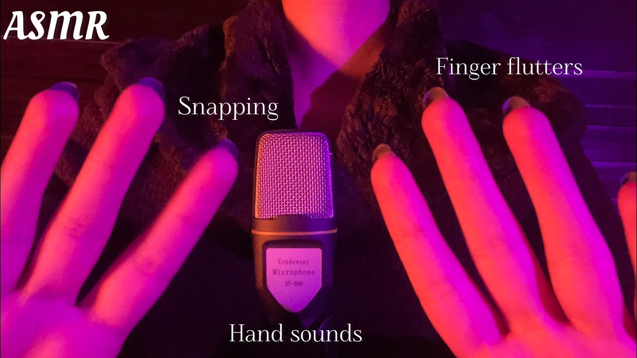 ASMR Fast Hand sounds (finger flutters,snapping, rubbing💤) - YouTube