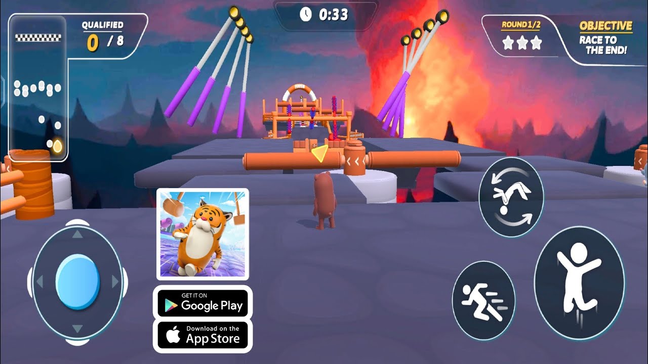 Animal.io Jump Stumble & Fall (Android, iOS) Mobile Gameplay ...