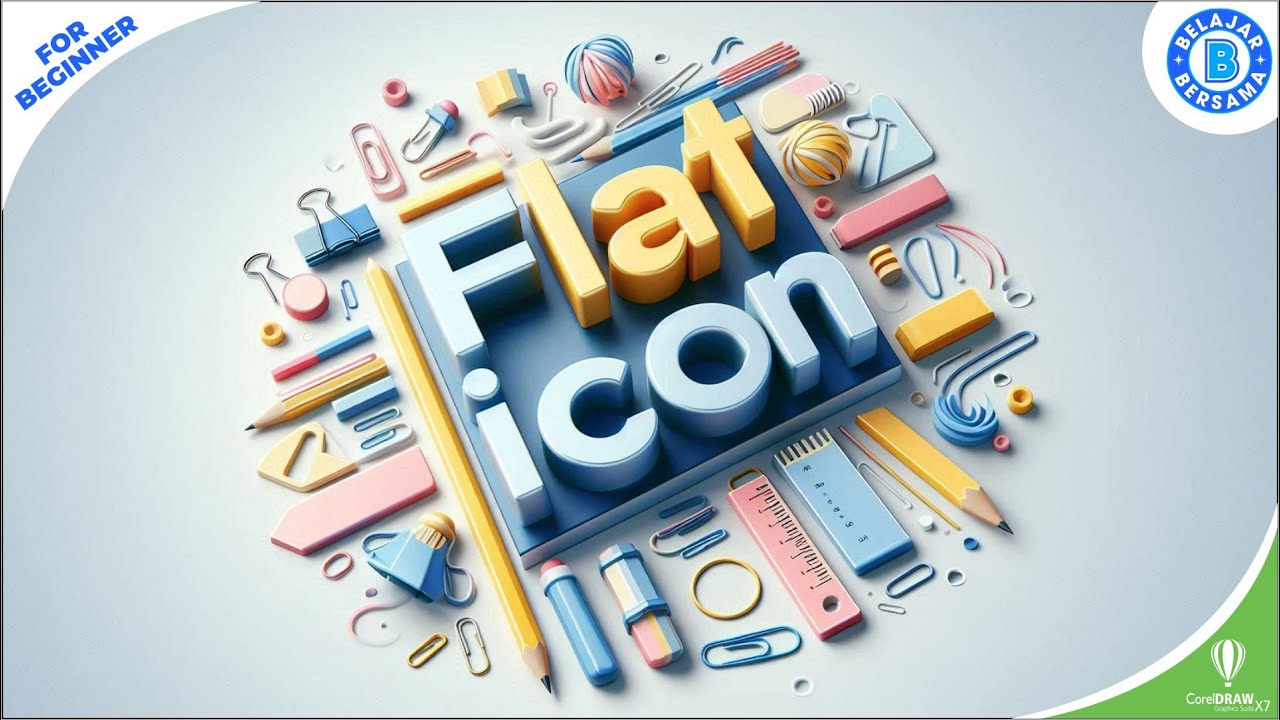 How to Make Flat Icon | Corel Draw - YouTube