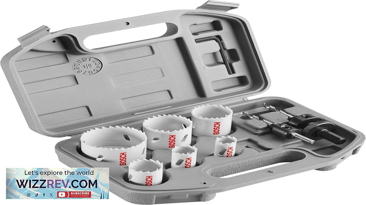 BOSCH HSBIM9 9-Piece Bi-Metal Hole Saws Assorted Kit with SpinLOCK ...