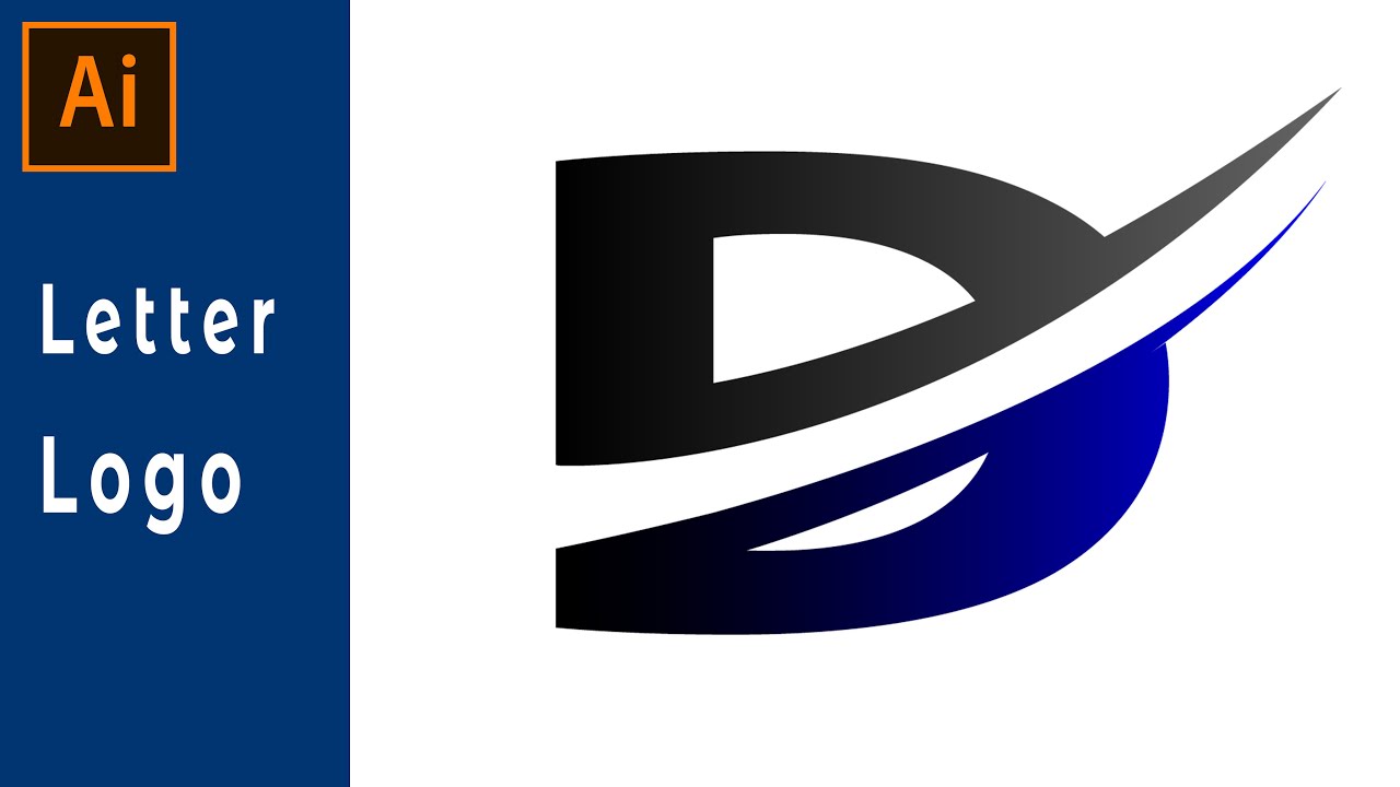 How to make letter logo in illustrator I Adobe illustrator I Tutorial ...