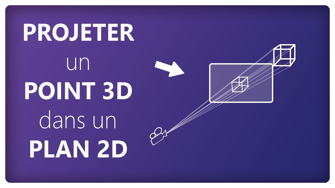 PROJETER un POINT 3D sur un Plan 2D [Tout ce qu'il faut savoir] - YouTube